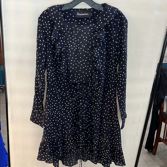Realisation Par | Dresses | Realisation Par Blue Fit And Flare Wrap ...